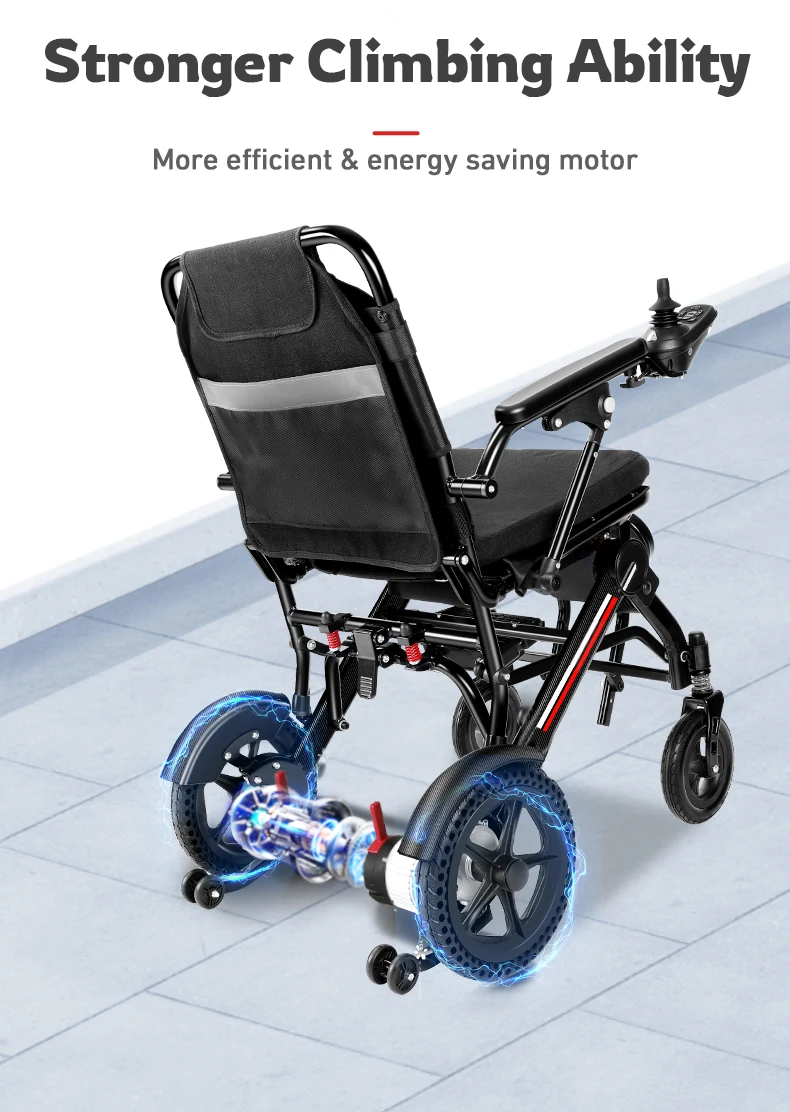 2024 Ultra Light Weight 17kg Brushless Power Wheelchair