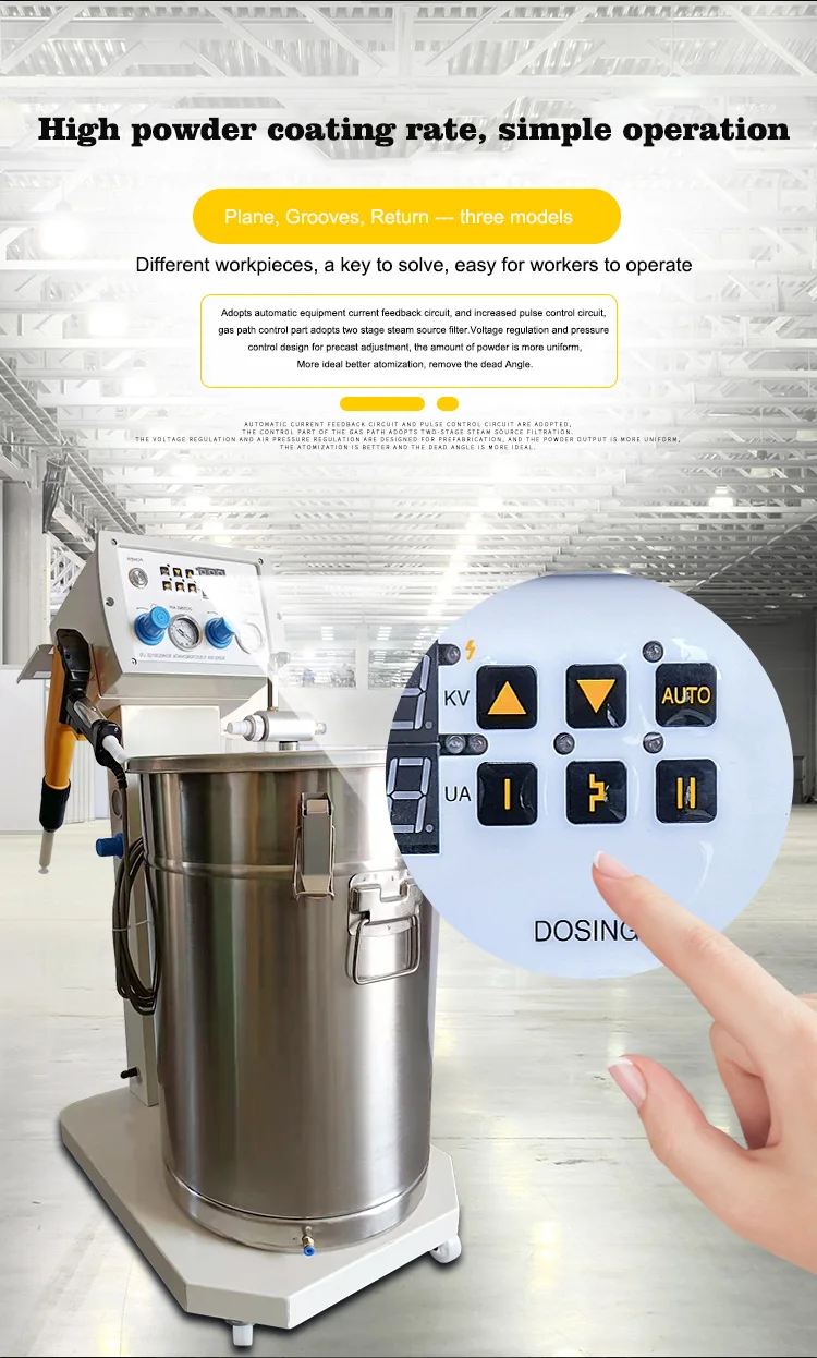 Manual Electrostatic Spray Paint Machine For Metal Surface Painting ...