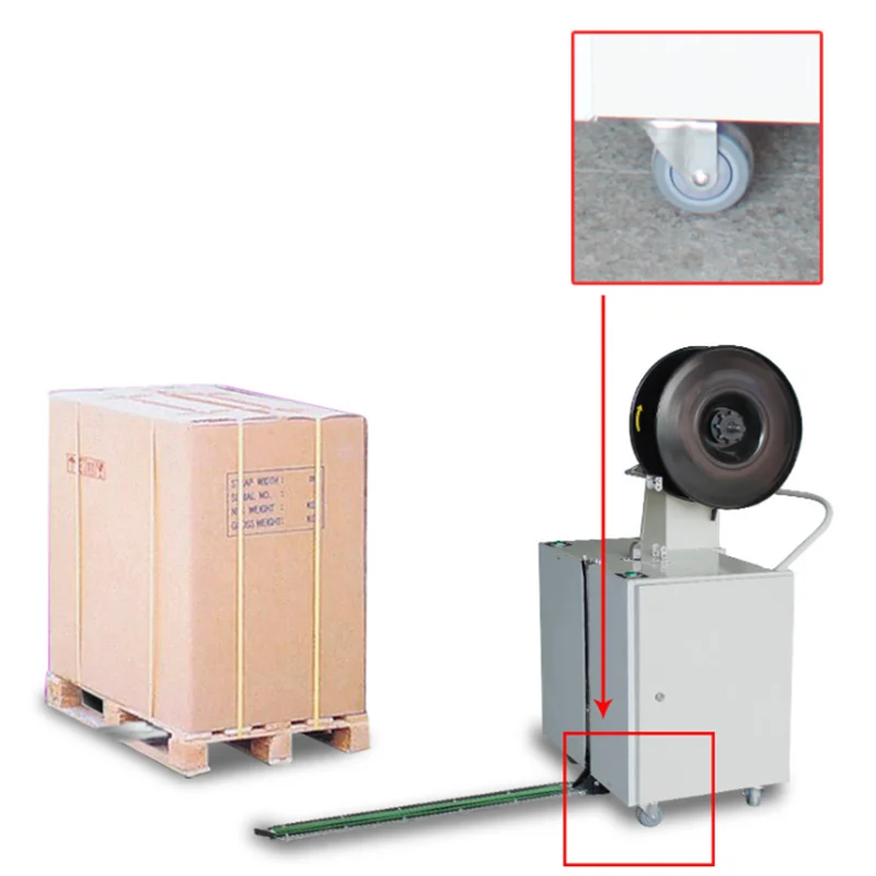 Semi Automatic Pallet Strapping Machine Model Semi Auto Carton Box Case ...