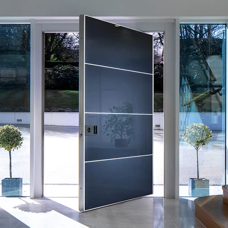 Exterior Pivot Doors For Entrance Wooden Glass Sinor Luxury Design High ...