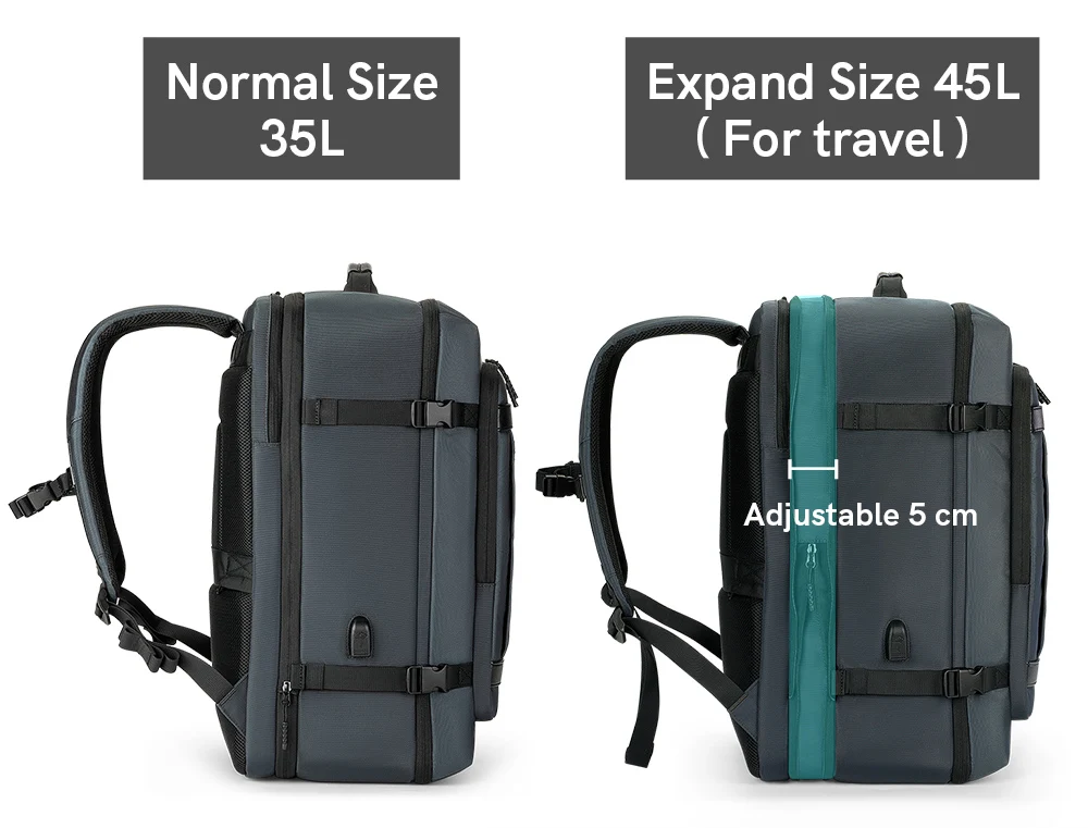 Kingsons Travel Backpack - Premium Quality & TSA Lock