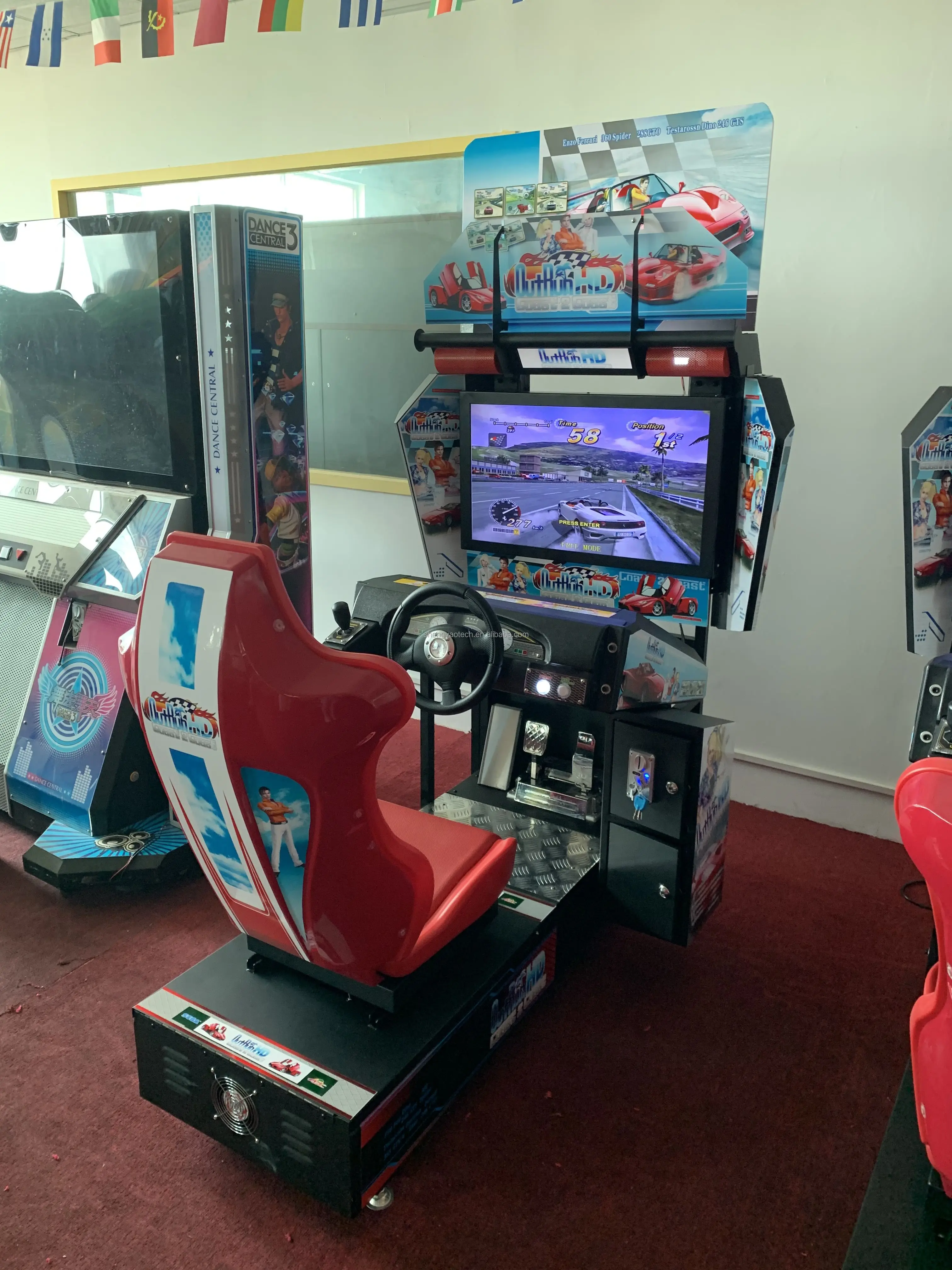 Hd Video Driving Simulator Car Arcade Racing Machines Driving Amusement ...