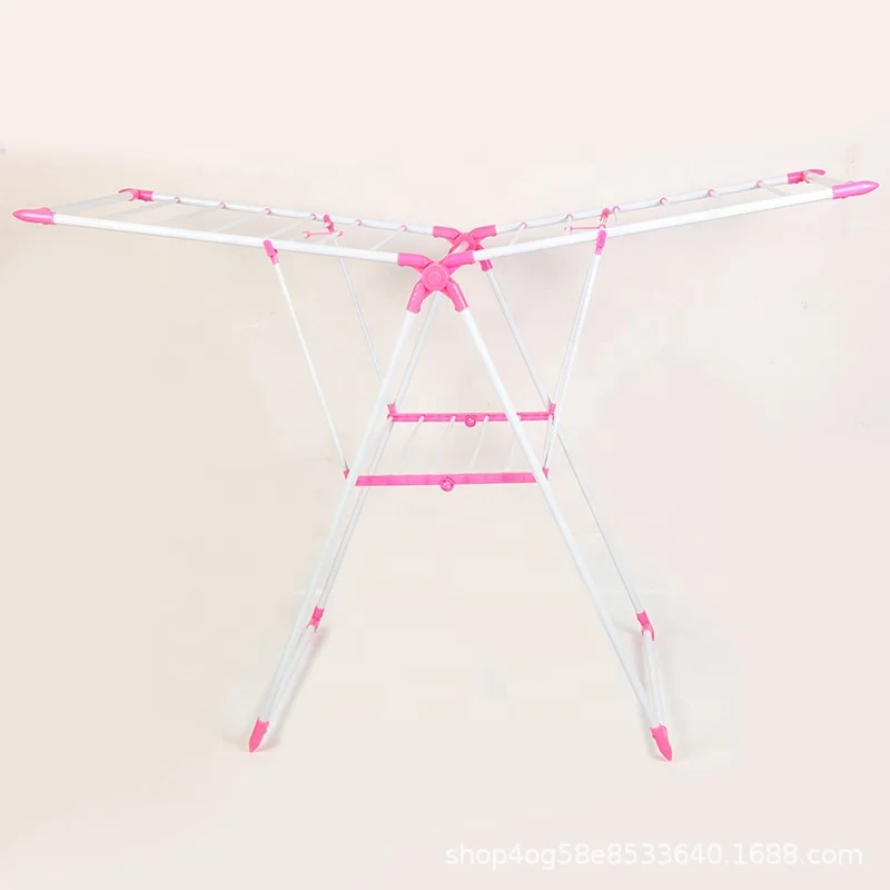 18M Gull Wing Clothes Dryer Folding Laundry Hanger Horse Coat Steel ...