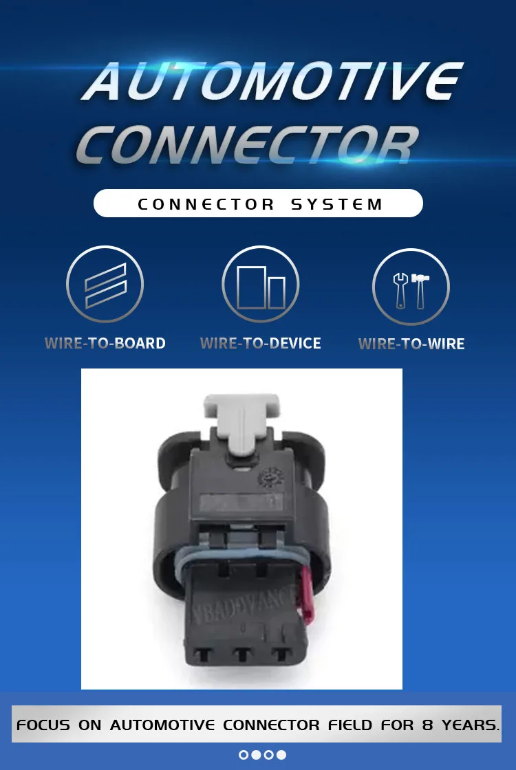 Oemタイプ3ピンメスワイヤーコネクター電気3c0973203 4h0973703 V W Skoda Vag用 - Buy 電線コネクタ電気 ...
