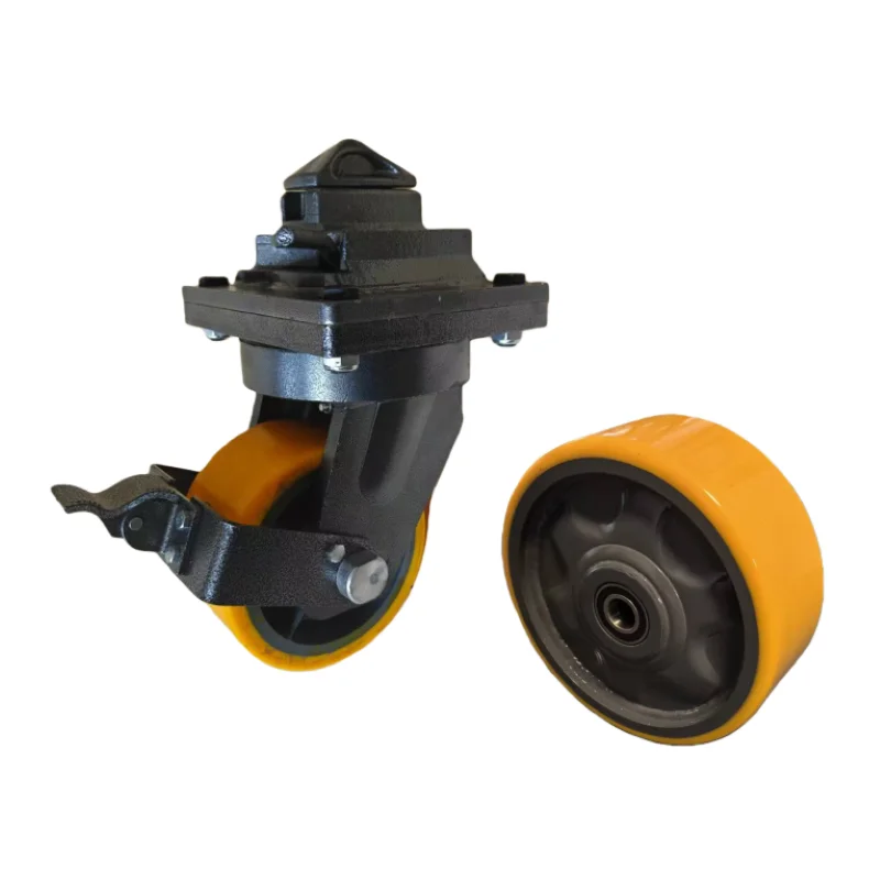 Heavy Duty ISO Shipping Container Wheels Swivel Castor Wheel - 10 Tonne ...