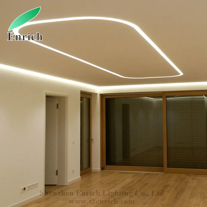 Aluminum Profile Suspended S Shape Led Pendant Light Curved Design Dali ...