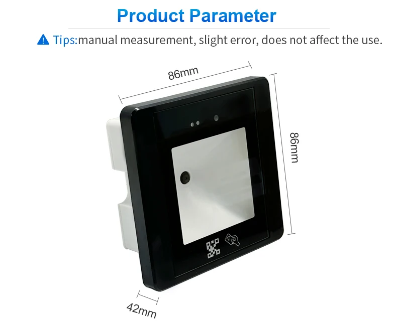 Rakinda RD002 Wiegand Dynamic QR Barcode Scanner IC Card Reader