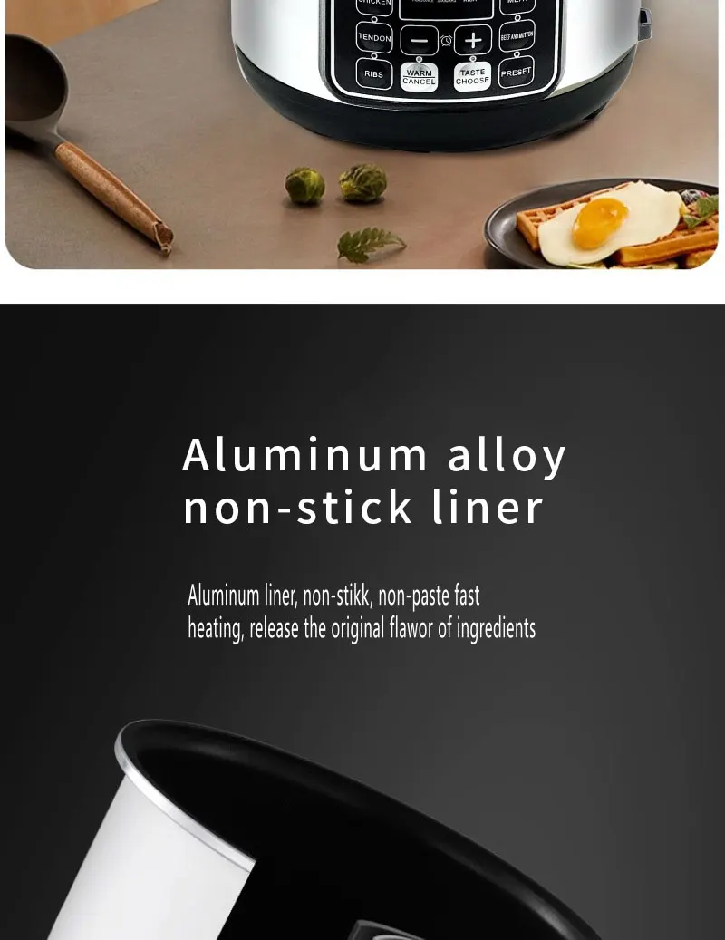Silver Crest Electric Pressure Cooker - Multi-Function Stainless Steel ...