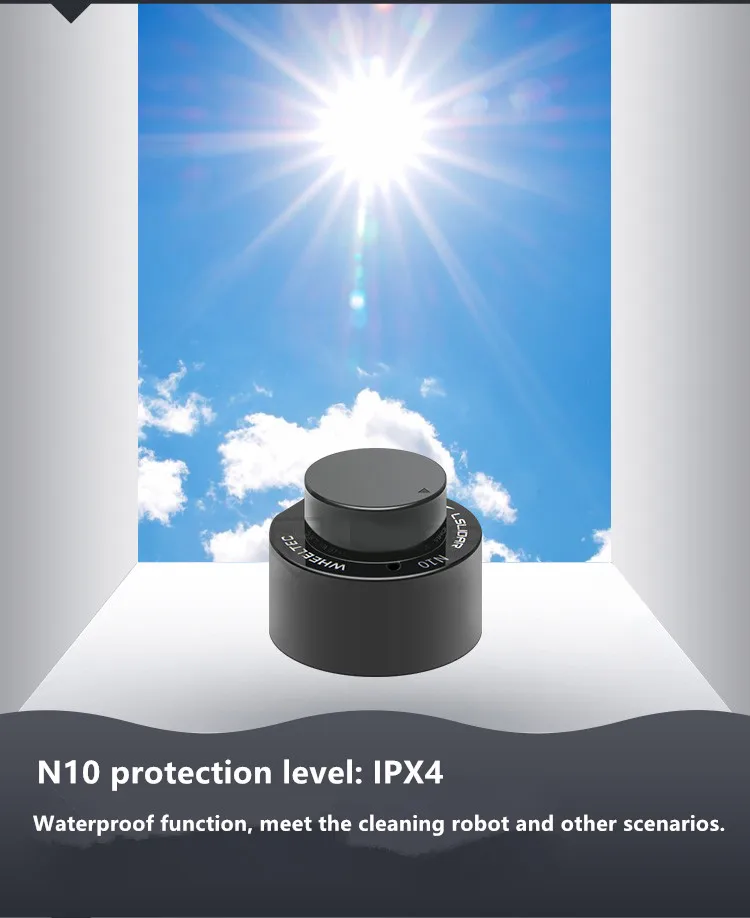 Lidar N10 N10p Indoor Outdoor Waterproof 25m Lidar Sensor 360 Tof Anti ...