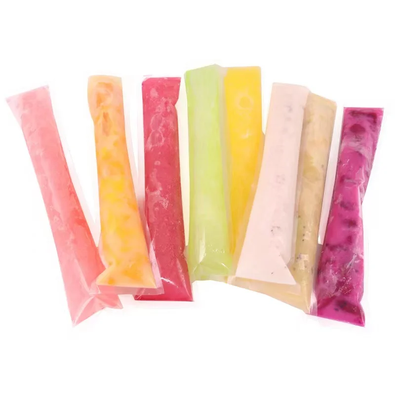 Custom Plastic Transparent Ice Cream Popsicle Packaging Bags Mold Bags ...