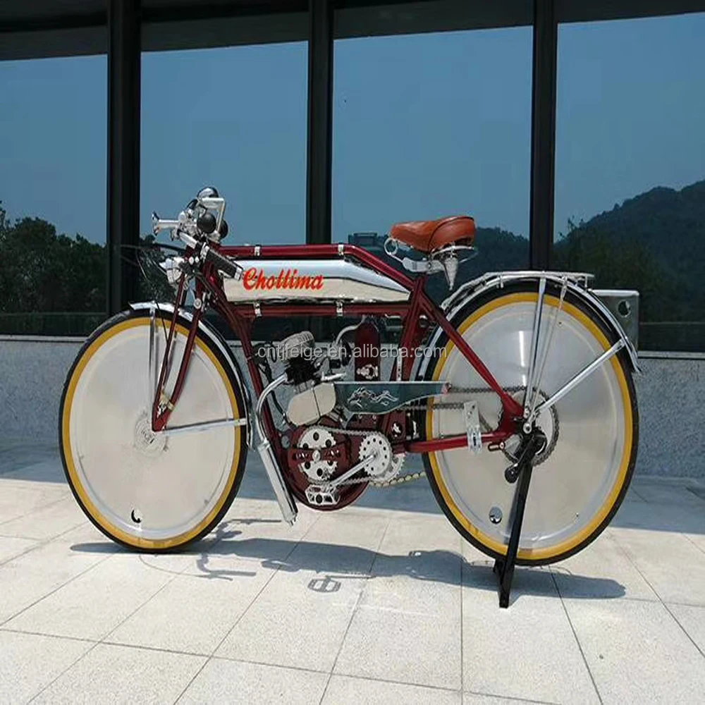 Economical Gasoline Powered Bike with Disc Brake & Soft-tail Frame