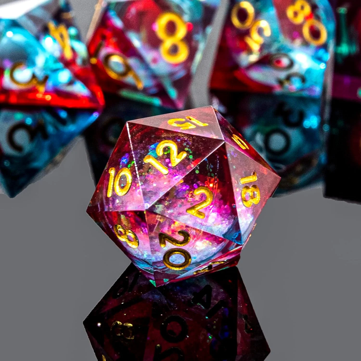 Resin Quicksand Dice Liquid Core DND Dungeons & Dragons TRPG Board Game ...