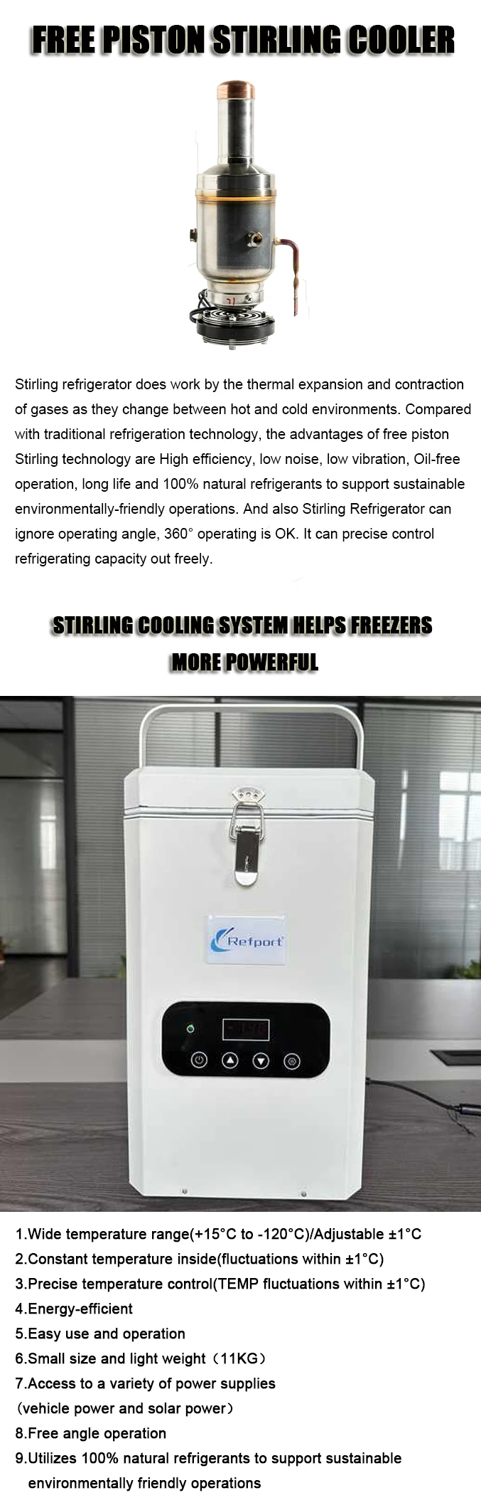 2L Portable Ultra Low Temperature Mini Freezer -120C