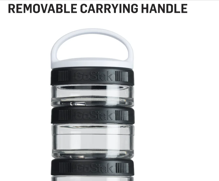 Portable Stackable Milk Protein Powder Container 4-piece Starter Pak ...