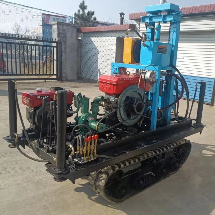 Tractor Mounted Water Drilling Machine 100m Deep 22hp Engine Well Rig ...