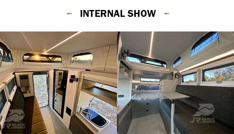 Camper Trailers Moto Karavan Black Series Camper Trailer Camping ...