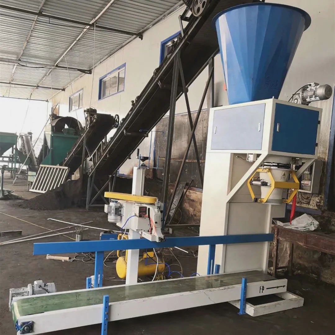 Semi-automatic 25kg 50kg Compost Sand Soil Granular Pellet Filling Two ...