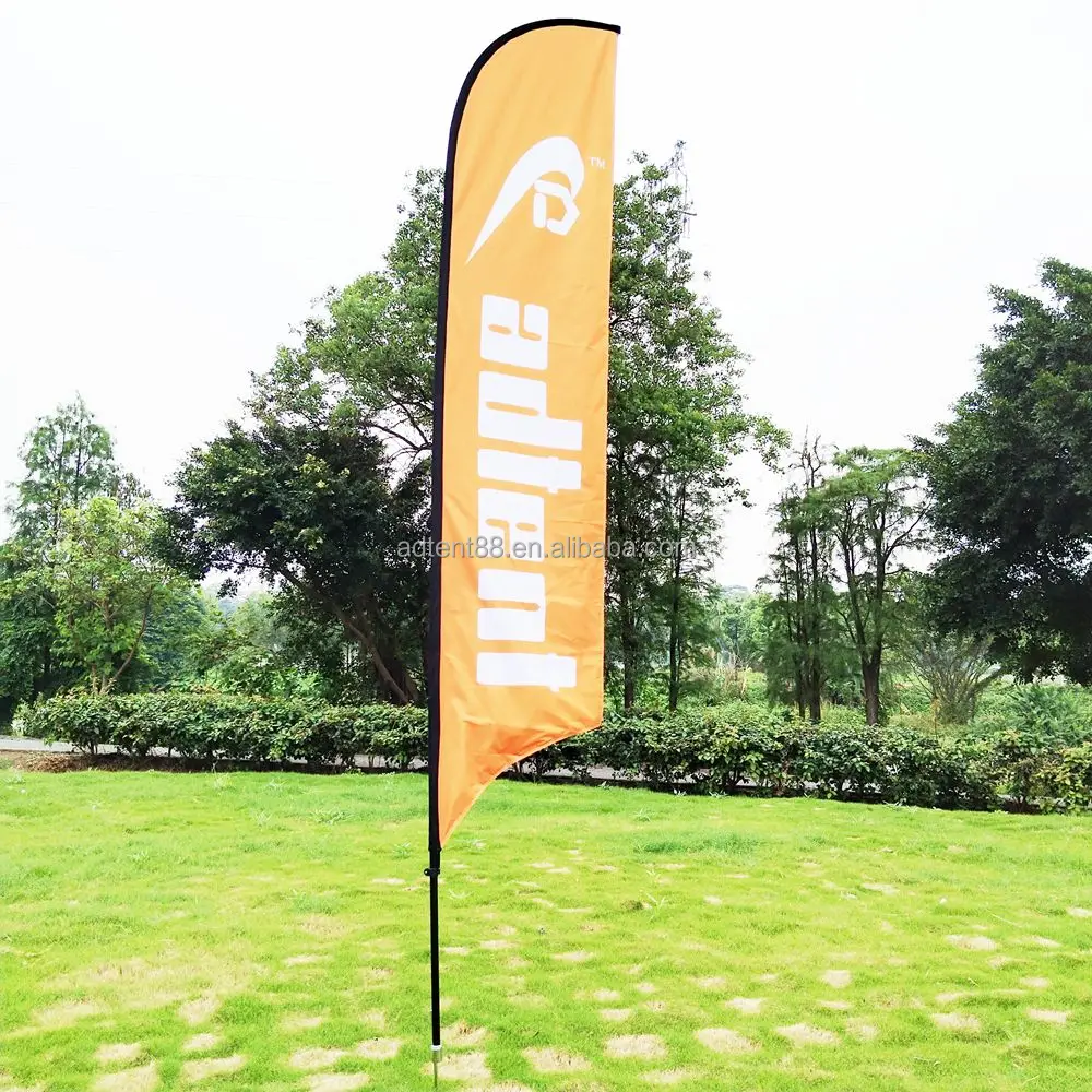 Advertising Outdoor Display Feather Beach Flying Flag Structure ...