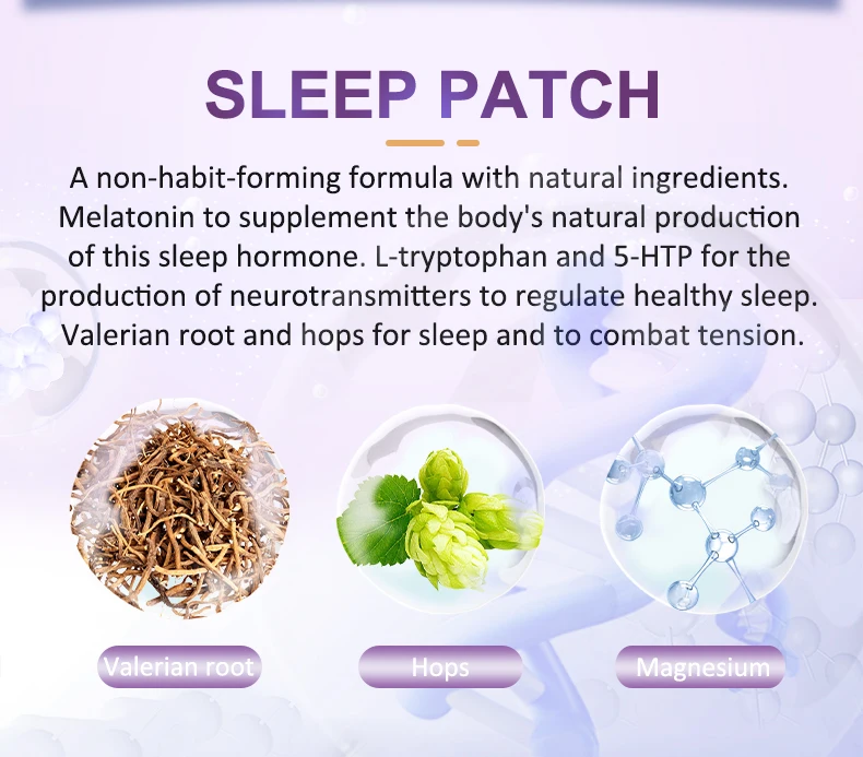Private Labels Deep Sleep Patch with Melatonin - Natural Sleep Support