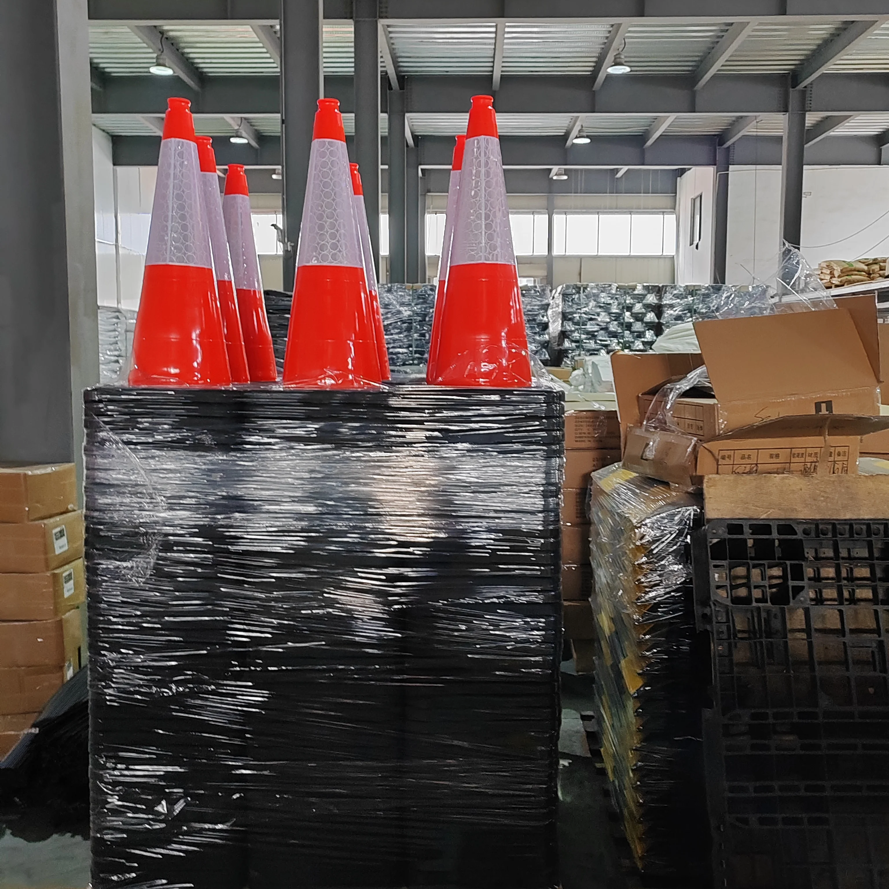 Benc 36 Inch Pvc Traffic Safety Road Parking Cones With Black Weighted ...