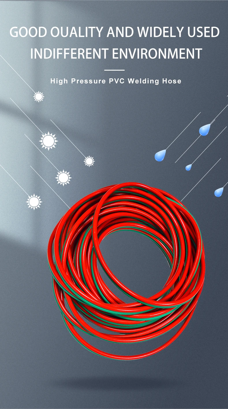 Pvc High Pressure Twin Welding Hose With High Tensile Polyester ...