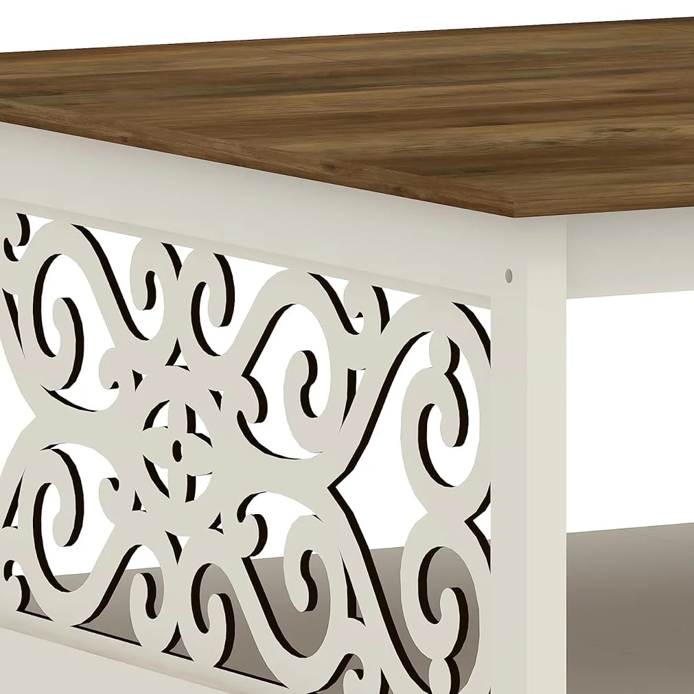 Modern Home Furniture Laser Cut Display Open Storage Shelf Center Table ...