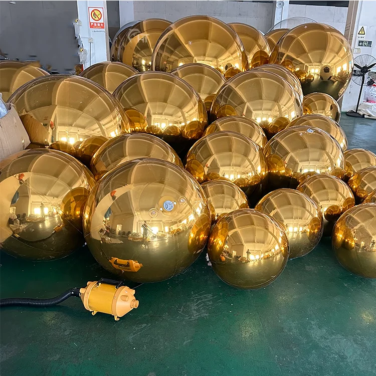 Purple Mirror Ballgiant Pvc Inflatable Ball Event Decoration Big Shiny ...
