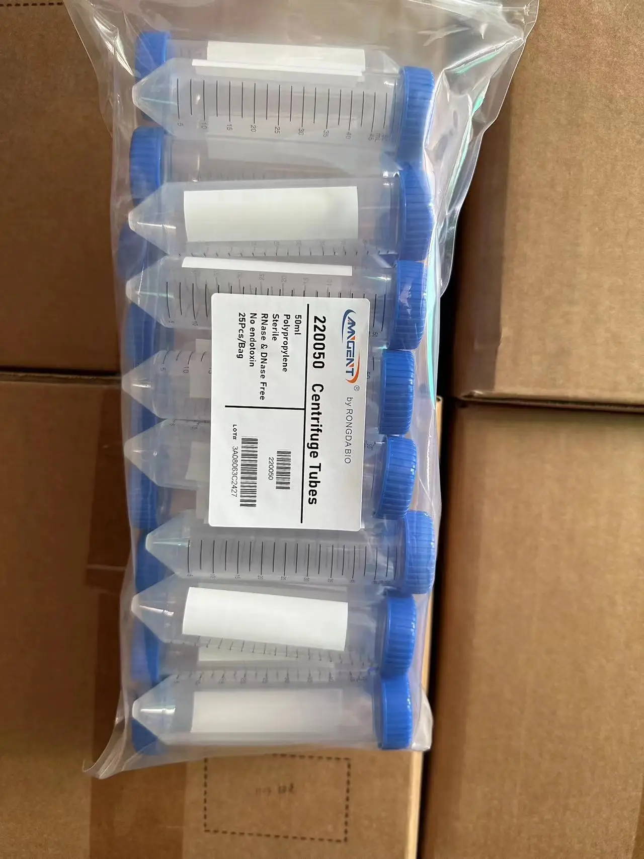 Amngent Laboratory Free Sample 15ml 50ml Conical Bottom Plastic Falcon ...