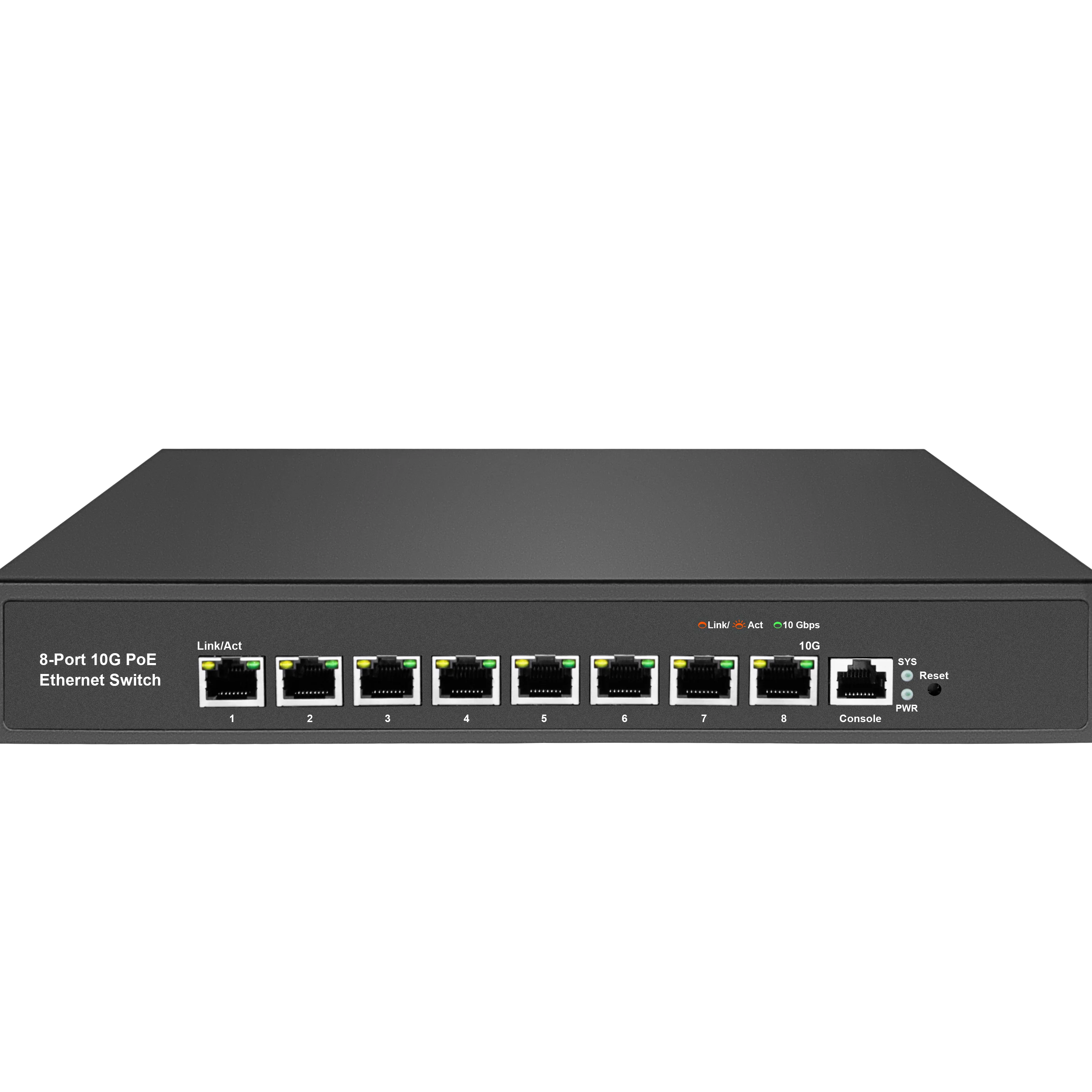 8 x10G RJ45 Ports L3 Managed PoE Switch (SR-ST3008P) 8 RJ45 ports ...