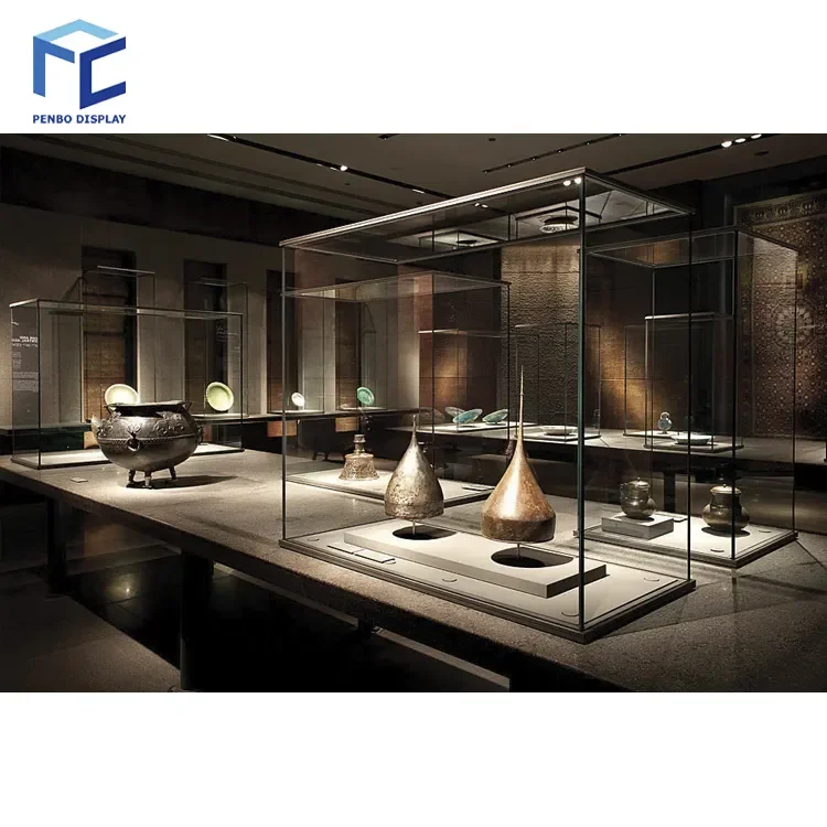Museum Display Showcase Customized Jewelry Store Wooden Display ...