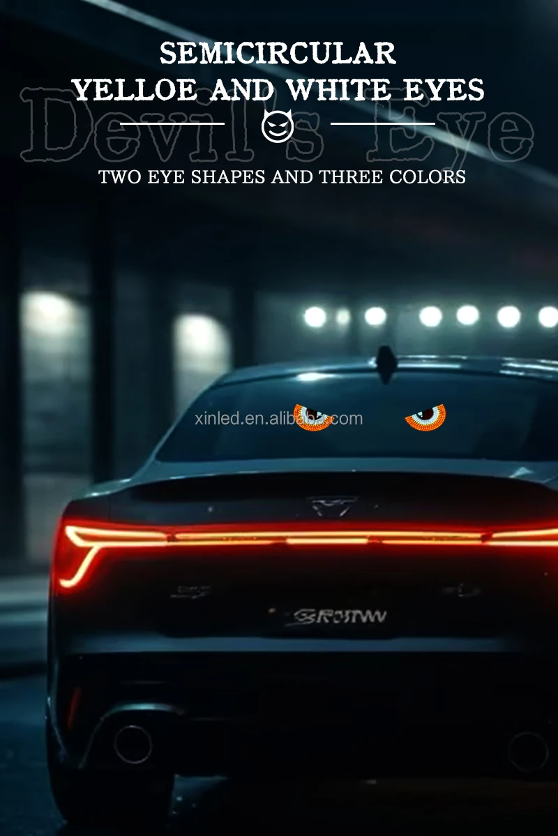 Devil Eyes - LED Blinking Eyes for Car Windshield Panels