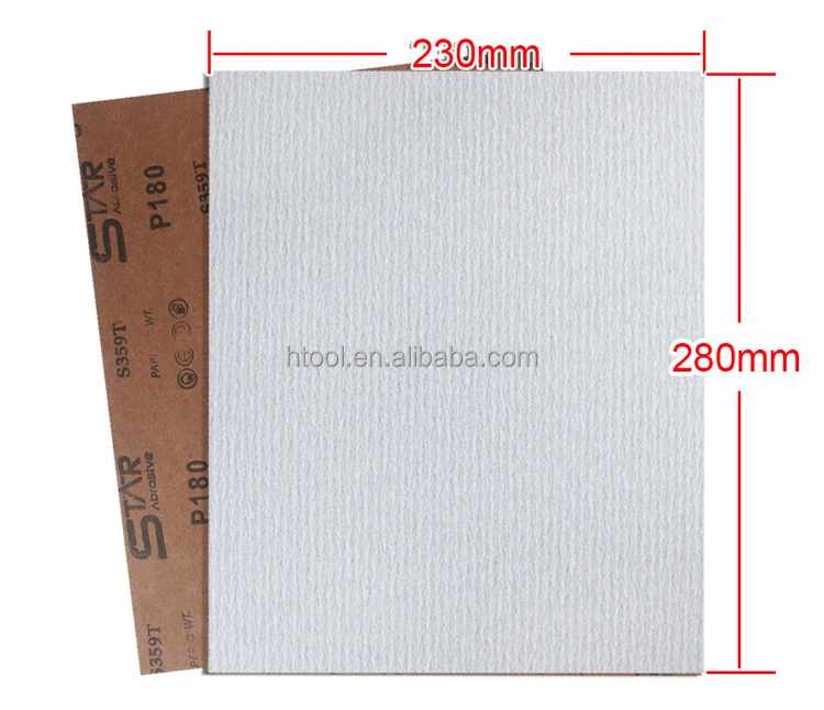 230*280mm Factory Price Abrasive Square Sanding Paper Manufacturer ...