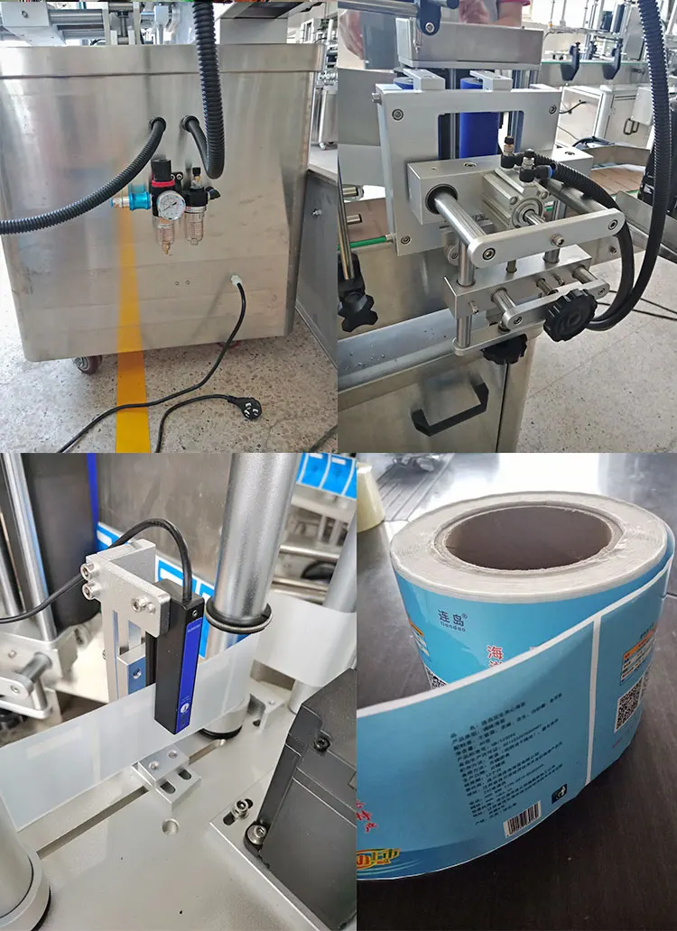 16 Automatic Labelling Machine Round Bottle Labeling Machine With Date ...