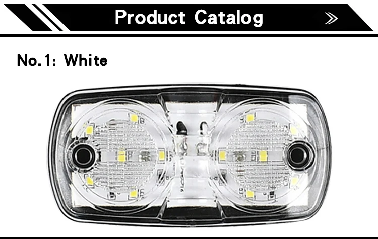 24vled Truck Width Indicator Light 12 Bead Cargo Vehicle Running Light ...