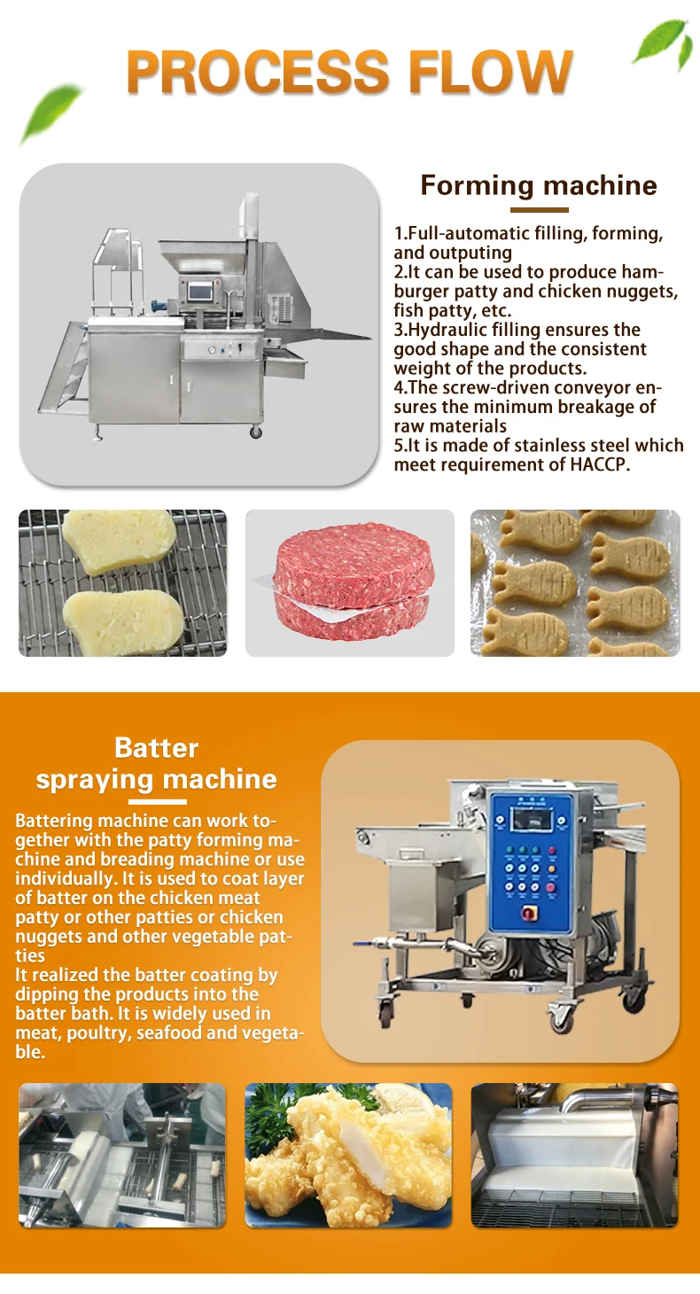 TCA Full Automatic Deep Fried Chicken Nuggets Machine