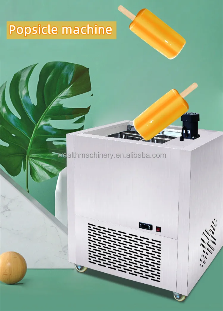 2 Molds Brazil Style Ice Lolly Popsicle Making Machine Stick Type Ice ...