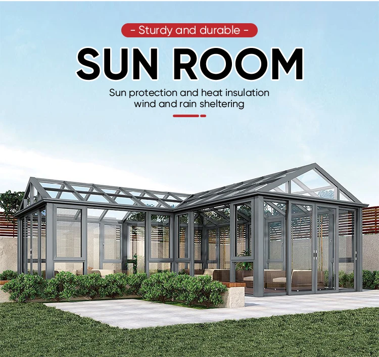 Corner Sunroom Design for Garden View Extension With Thermal Break ...