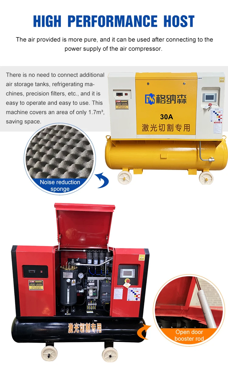 Portable Variable-frequency Permanent Magnet Screw Air Compressor With ...