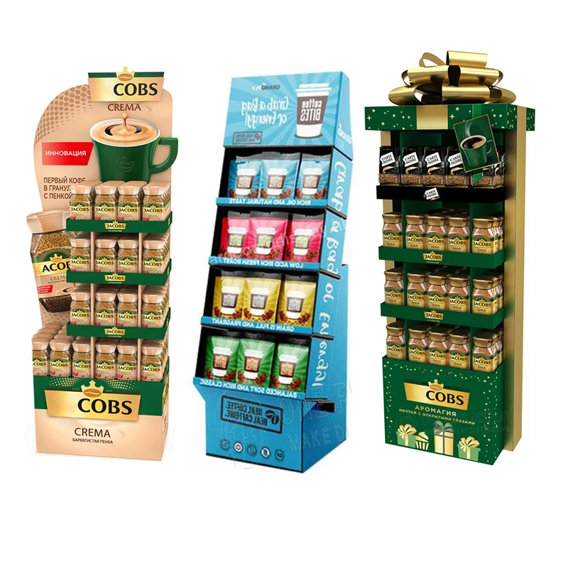 custom cardboard shipper display Coffee paper Cup Bag pop Cardboard ...