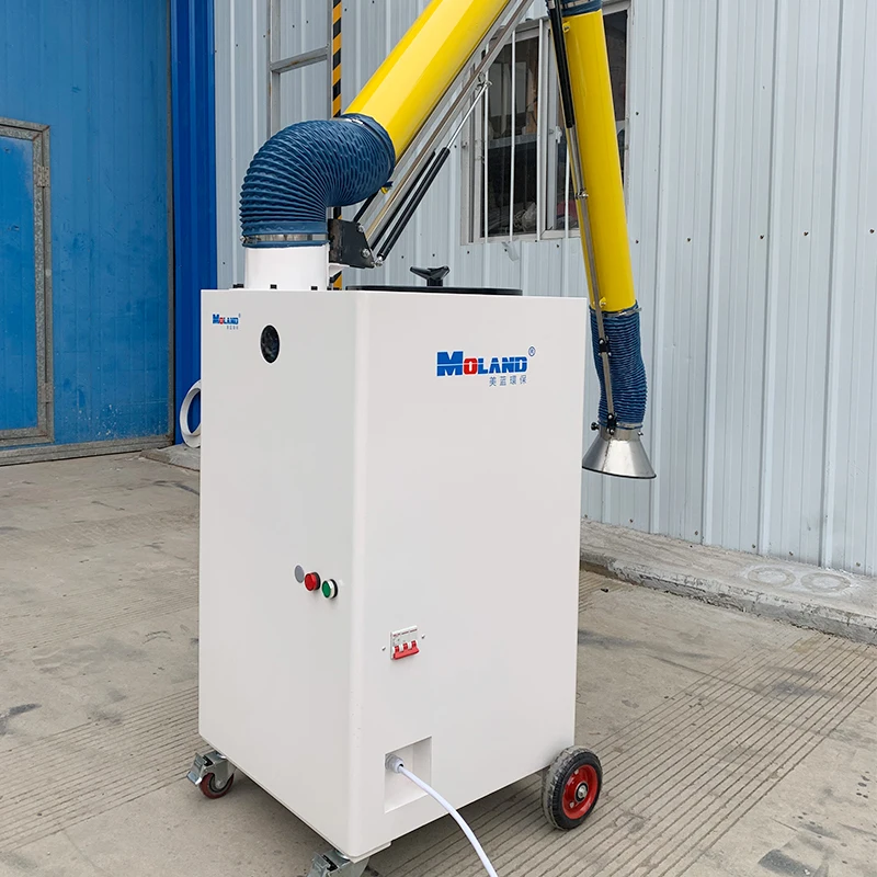 Portable/mobile Fume Extractor Welding Smoke Dust Collector From ...