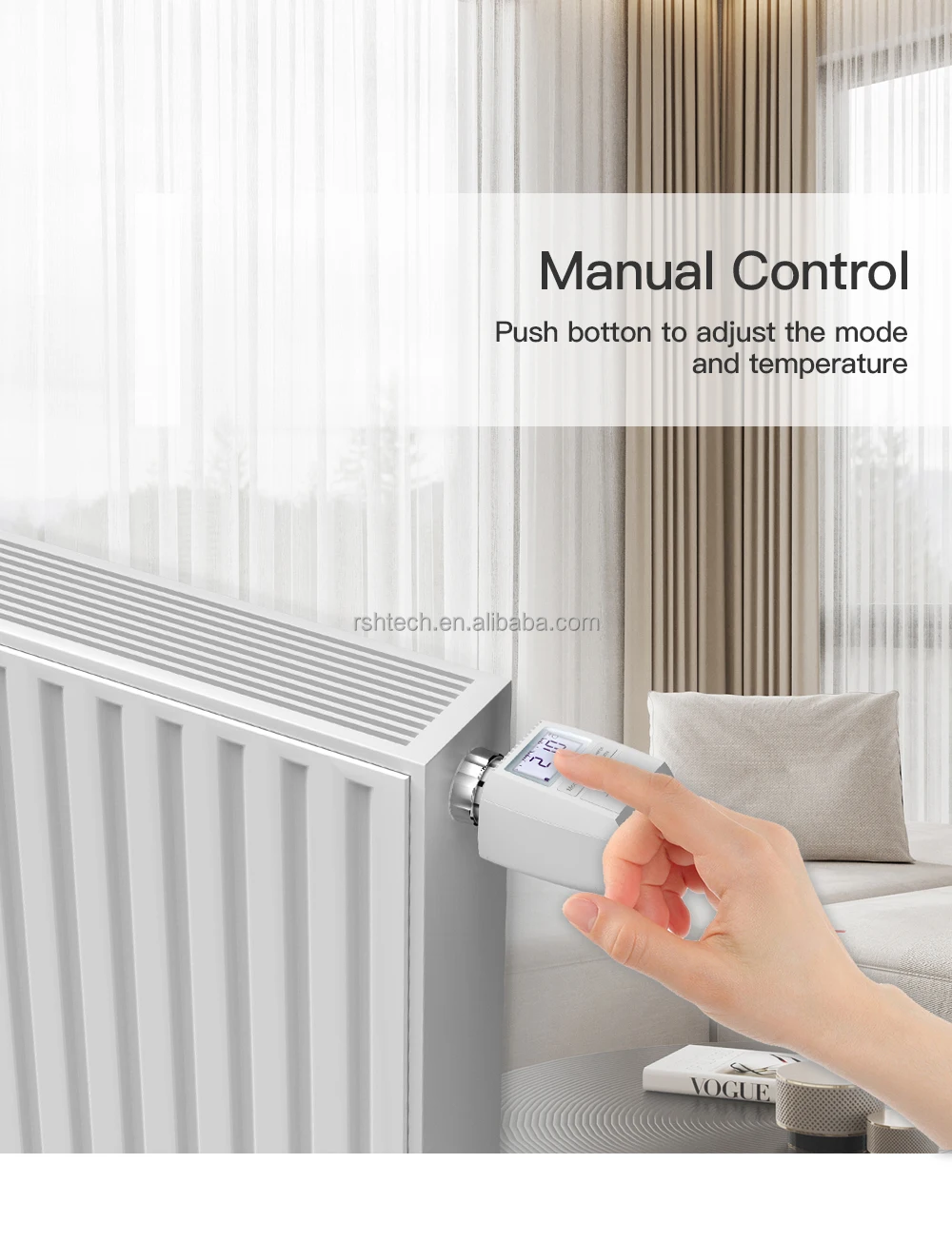 Tuya Wifi/zigbee/ble Smart Thermostatic Radiator Valves