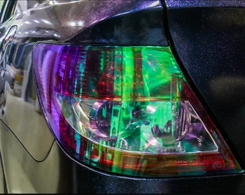 Colorful Photochromic/rainbow Color Protective Lamp Film Chameleon Car ...