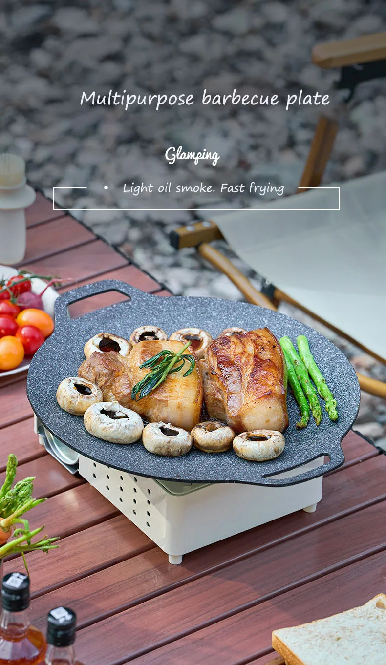 Hot Selling Outdoor Camping Bbq Steak Grill Pans Aluminum Alloy ...