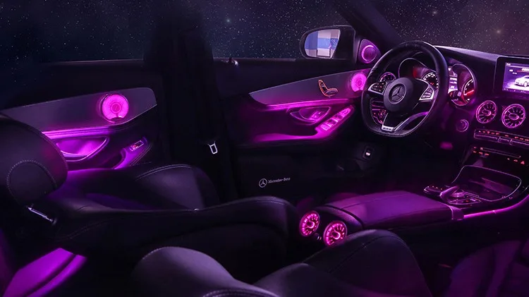 Éclairage Ambient Pour Voitures,Décorative,Lumière D'ambiance,À Led,3/2015 Couleurs,Pour ...