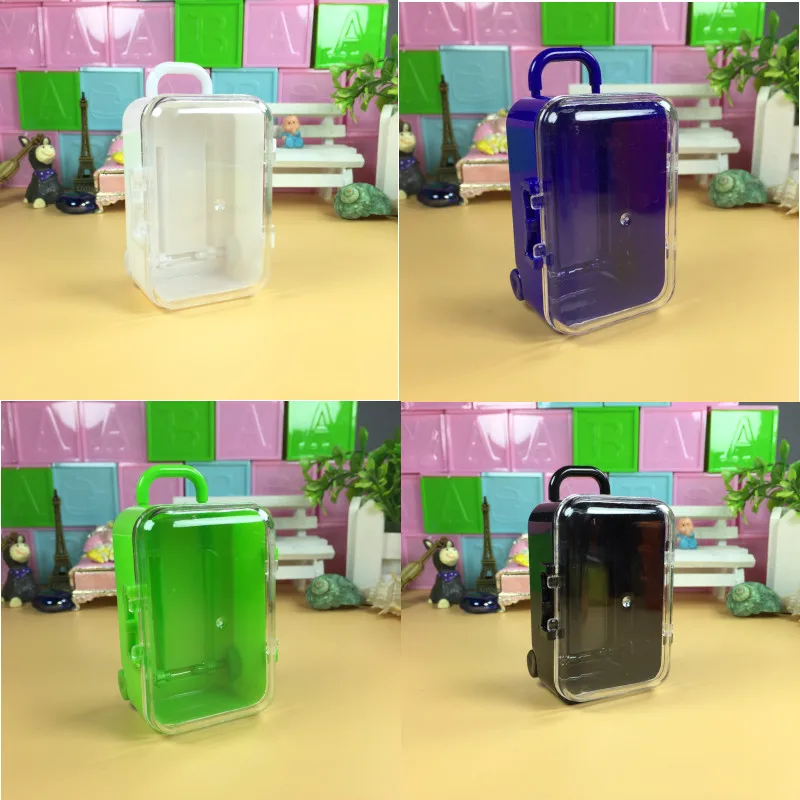 High Quality Trolley Case Shape Jewelry Box Travel Clear Jewelry ...