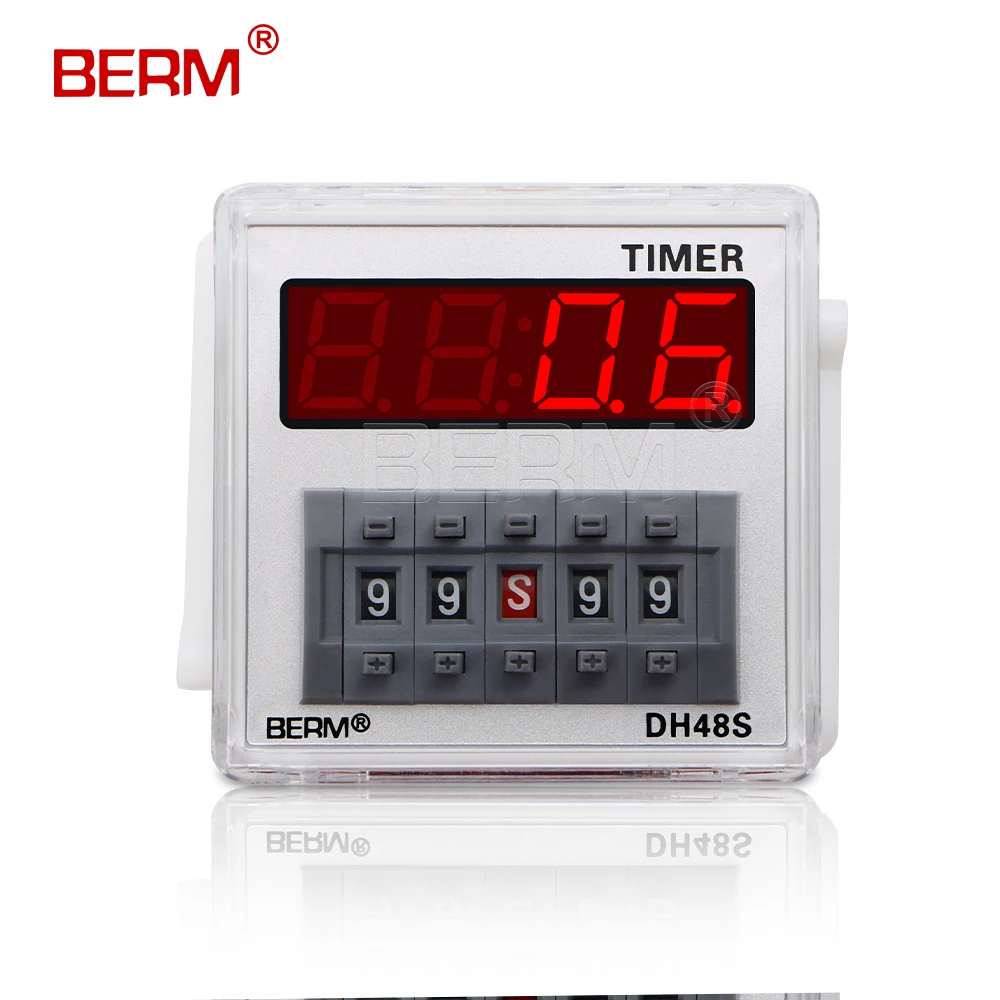 Berm Dh48s - 1z Digital Led Programmable Timer Delay Time Relay Switch Time Range Is Adjustable ...