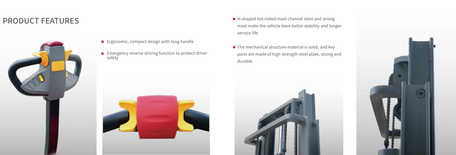 High-Precision Ultra-High Lifting Man-Up Electric Pallet Stacker Truck ...