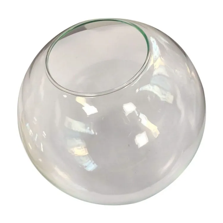 Hand Blown Clear Borosilicate Glass Ball Lamp Shade For Wall Lamp ...