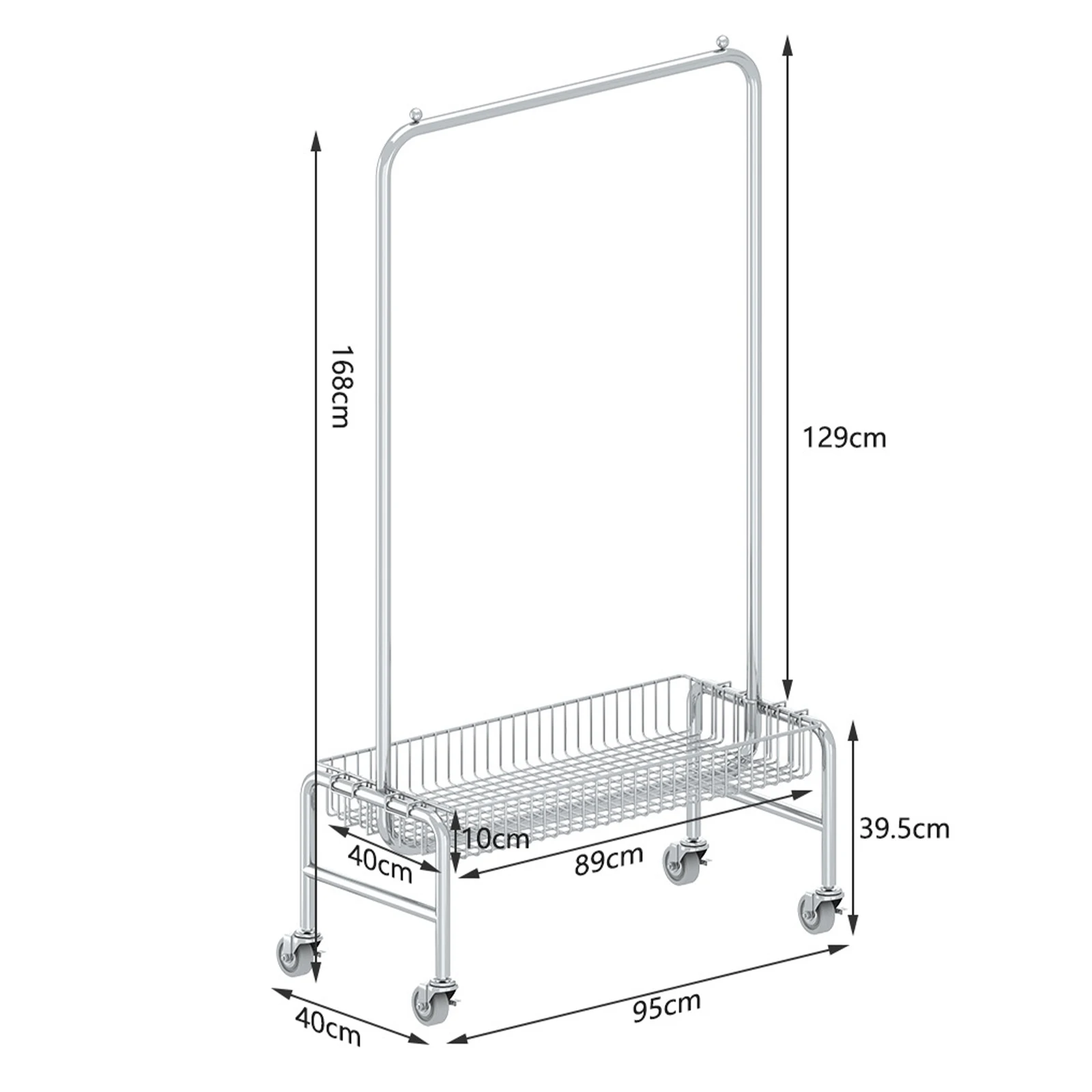 Carbon Steel Rectangular Frame Extendable Arms 4 Way Clothing Garment ...