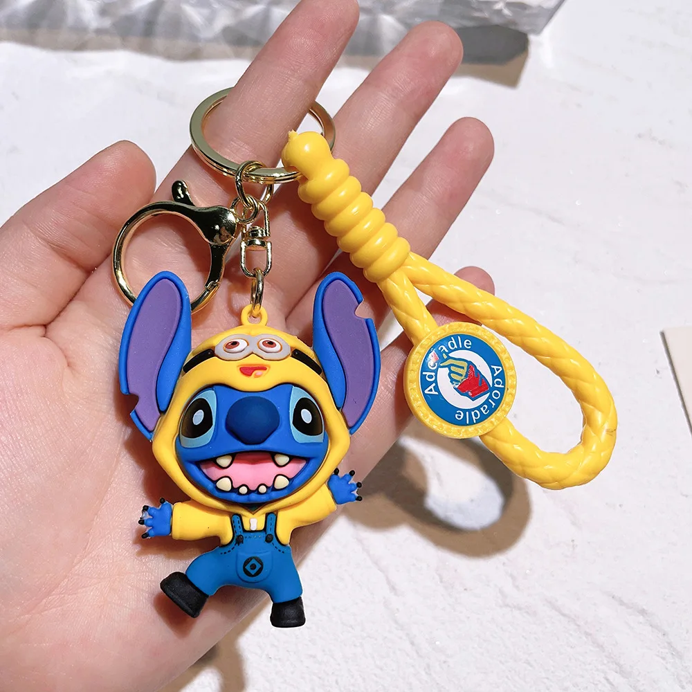 Customized Lilo And Stitch Soft Touch Pvc Key Ring Chain Cartoon Anime ...